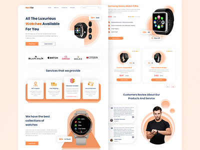 Watch Store Website Design by Ashis Sarker on Dribbble