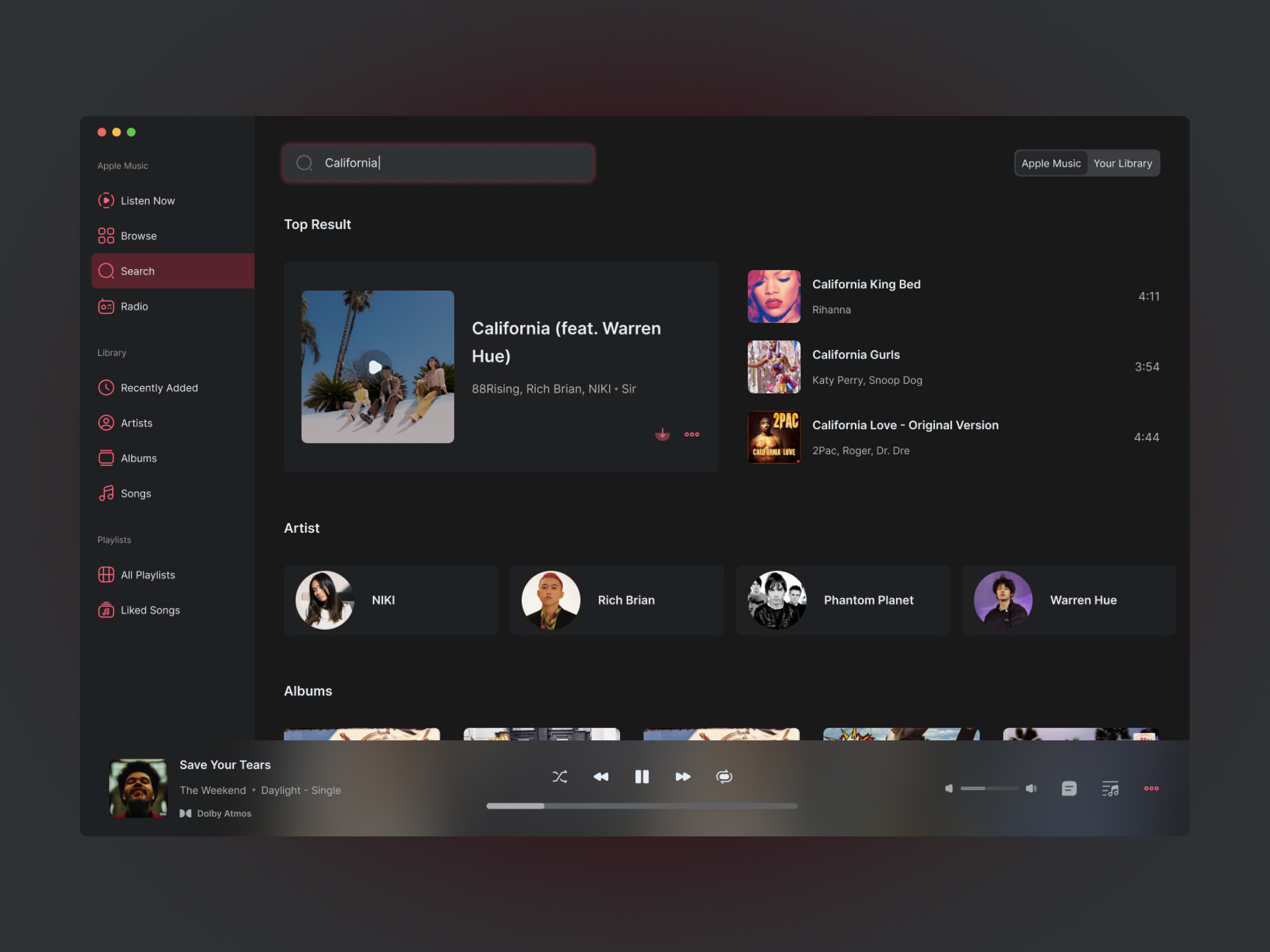 Apple Music - Redesign by Raven Nai | UX Designer on Dribbble
