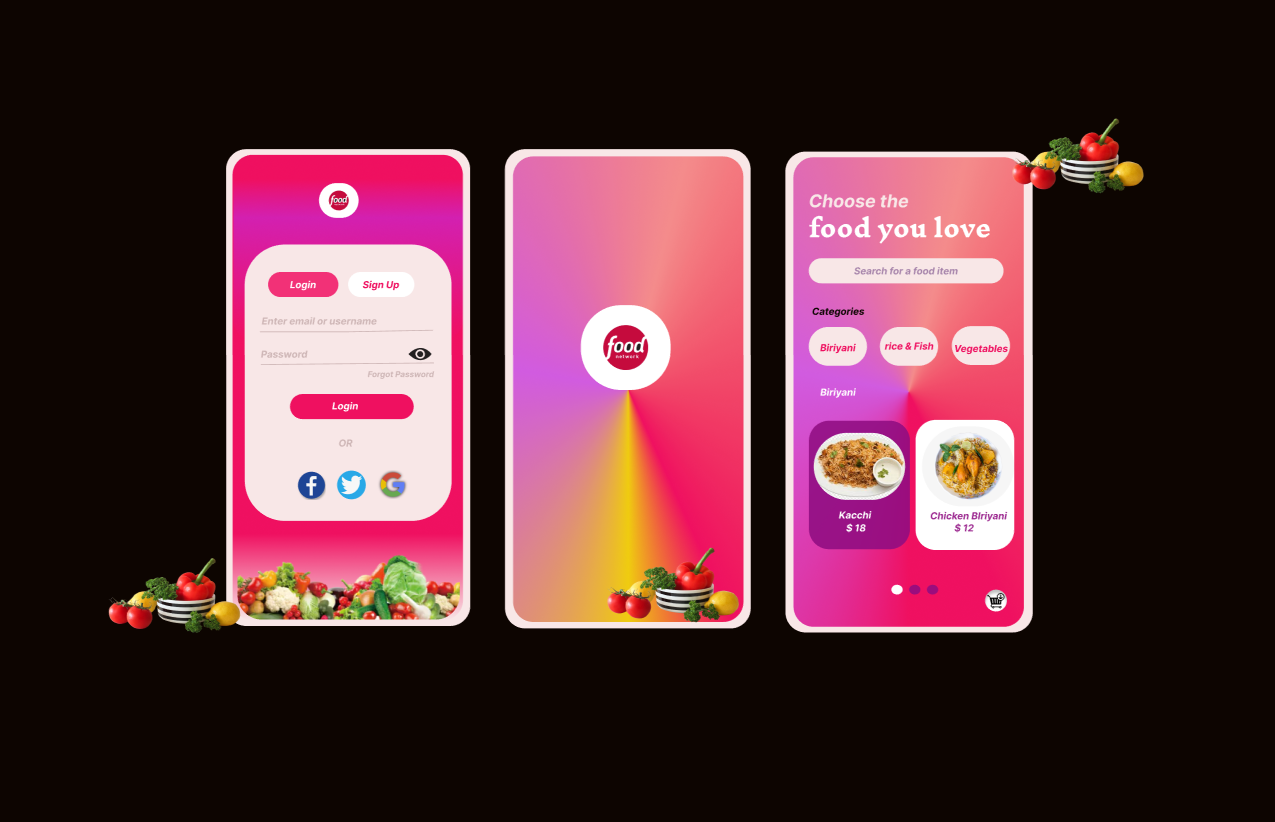 Food App UI ! by Sumaiya Akter on Dribbble