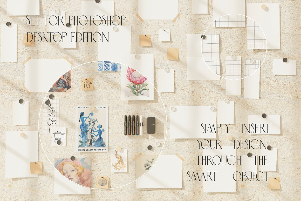 AESTHETIC MOODBOARD mockup kit by Product Mockups on Dribbble