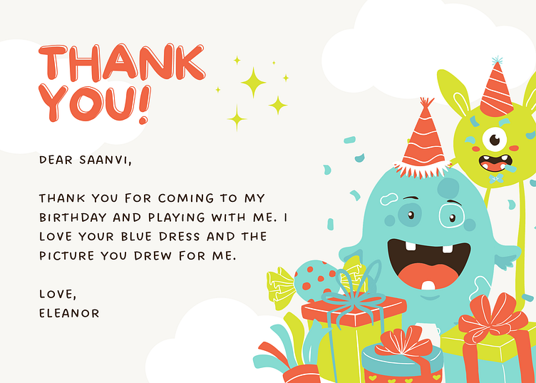 Thank You Card by Kate Farrelly on Dribbble
