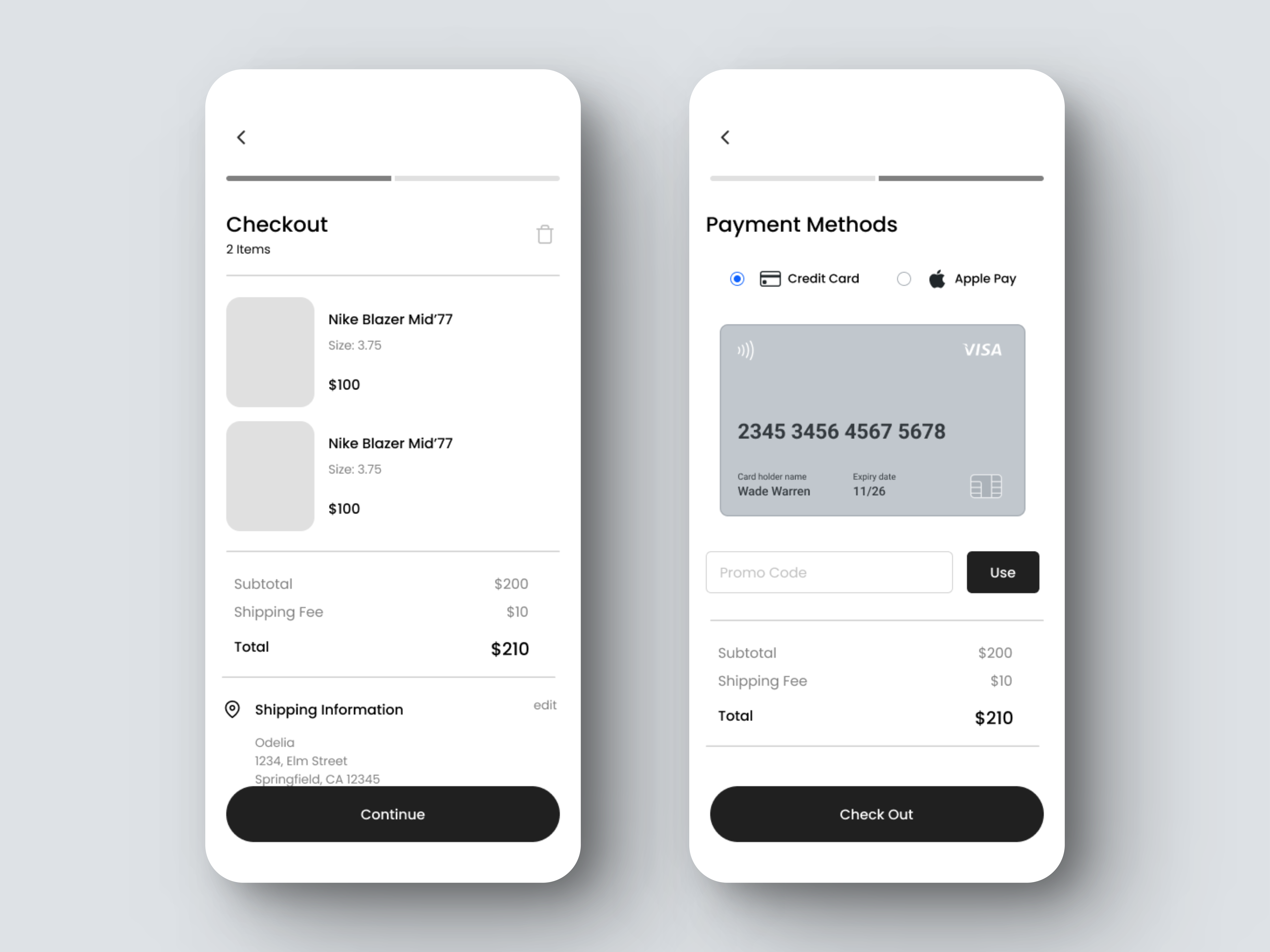 Checkout & Payment Wireframe Concept by amin haiqal on Dribbble