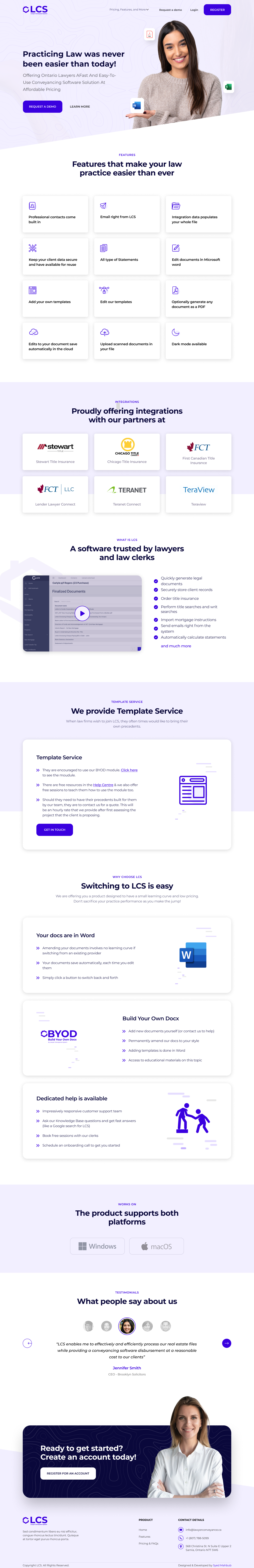 LCS - Lawyers Conveyancing Software by Syed Mahbub for Devflow on Dribbble