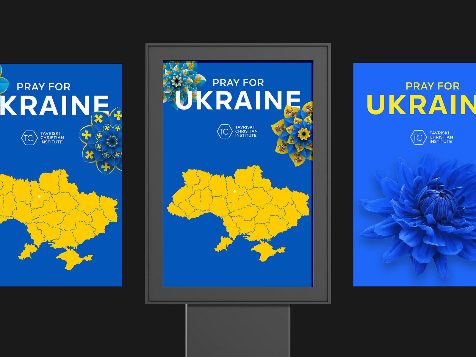 Posters "Pray for Ukraine" by Yakiv Serebrianskyi on Dribbble