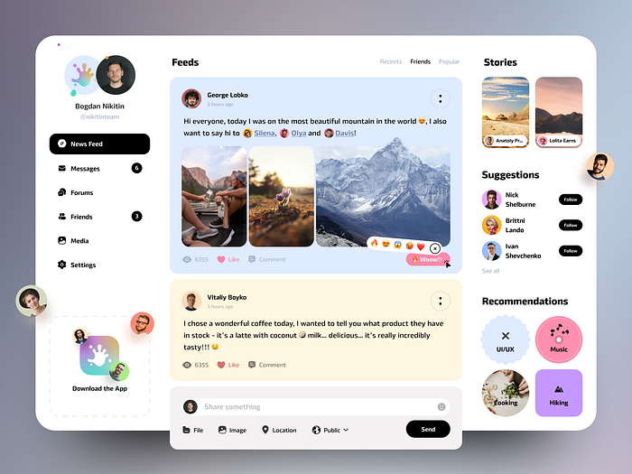 Browse thousands of Social images for design inspiration | Dribbble