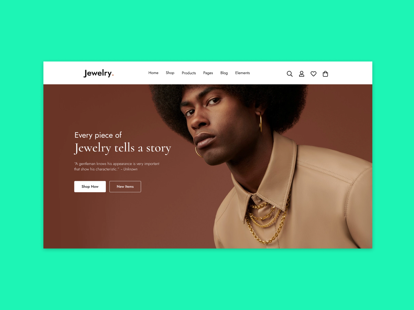 Jewelry - Hero Section by Trần Hiệp on Dribbble