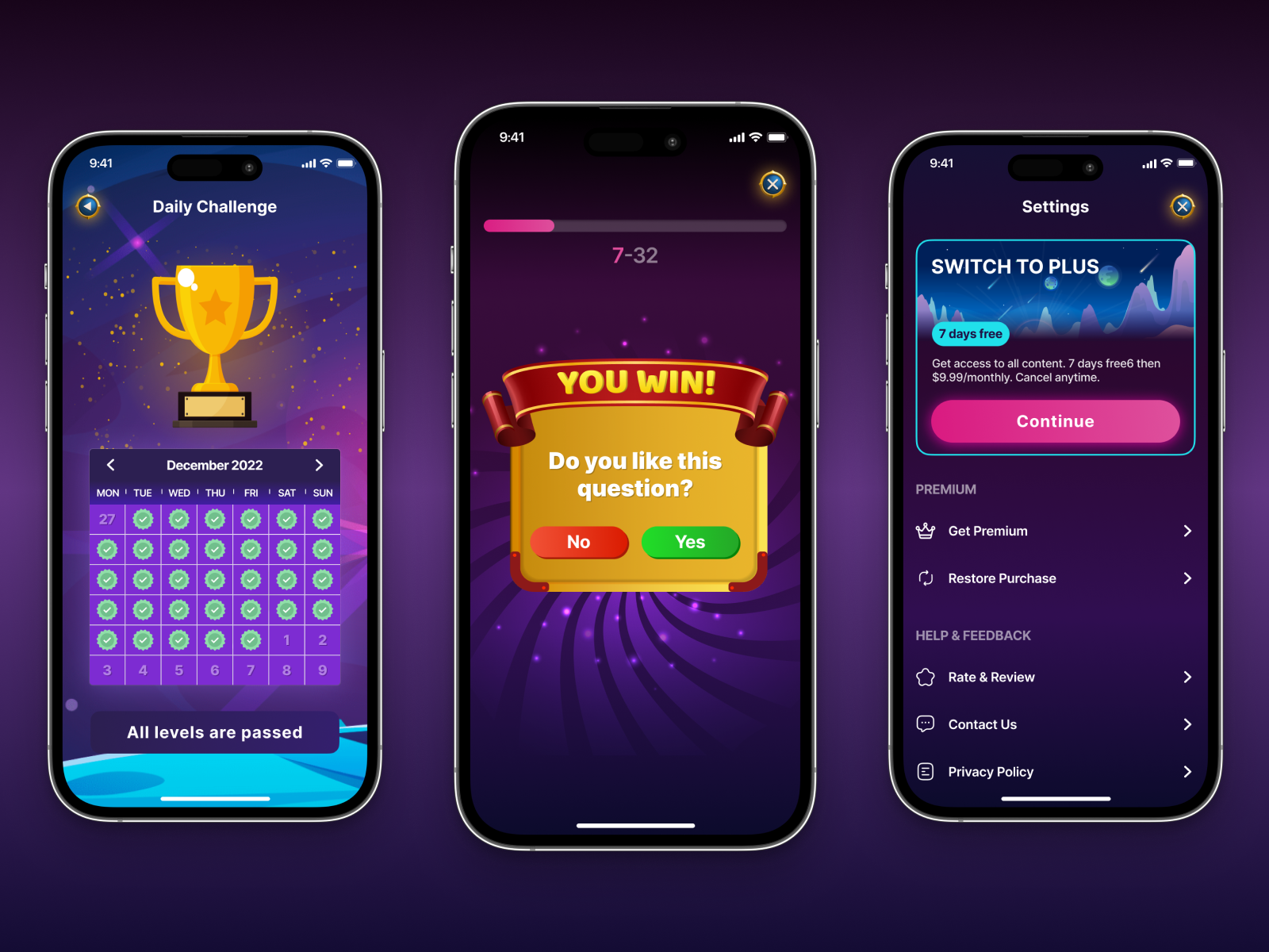 🚀Cosmic Quest — Casual Quiz App by Vladislav Popov on Dribbble