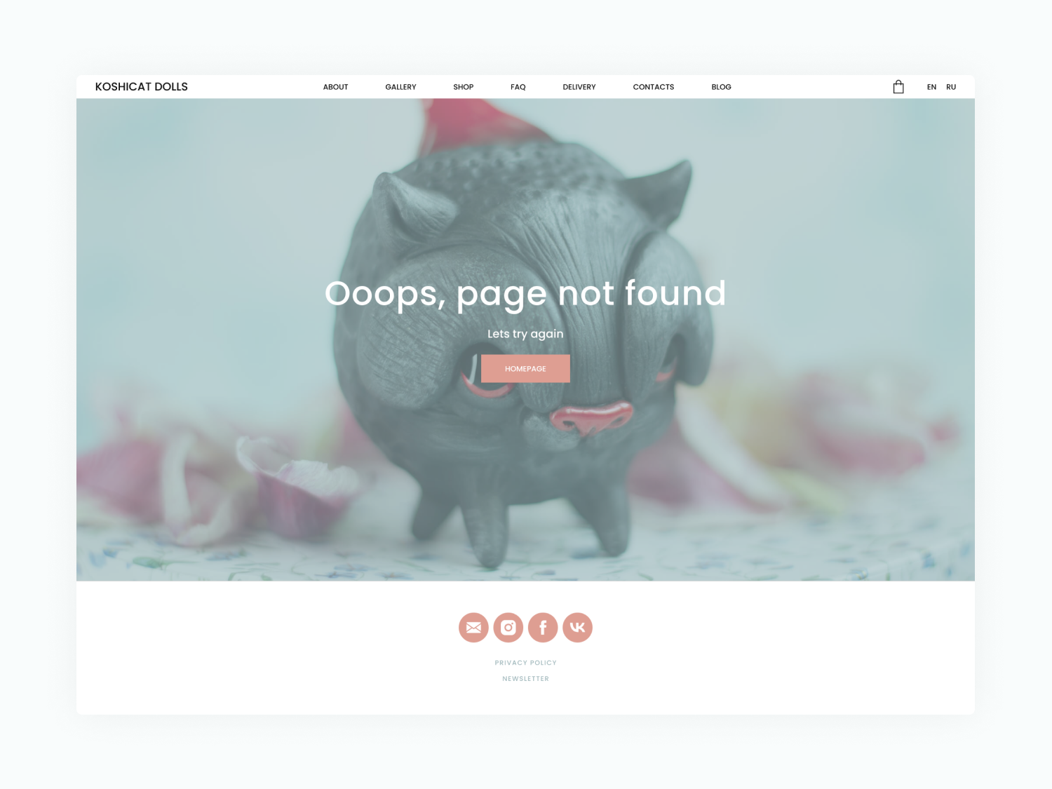 Artist personal website by Anna Bezrukova on Dribbble