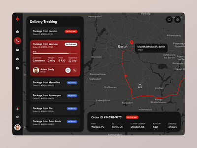 Delivery Tracking Website by Ronas IT | UI/UX Team on Dribbble