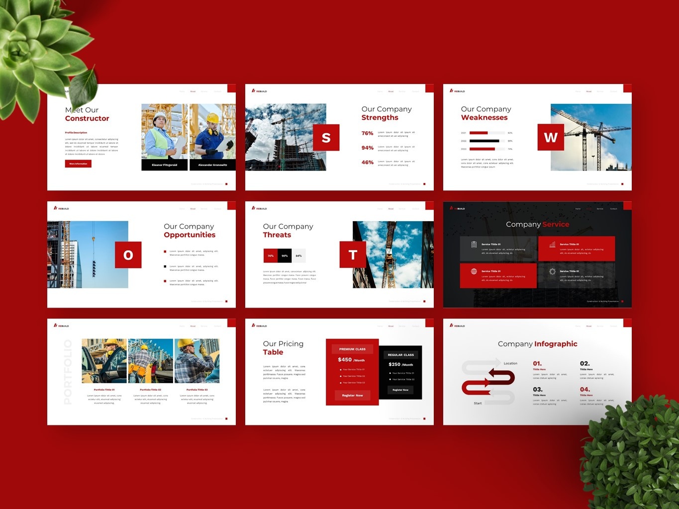 Rebuild - Construction & Building Powerpoint Templates by Deepslide ...