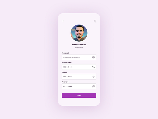 Profile UI designs, themes, templates and downloadable graphic elements ...