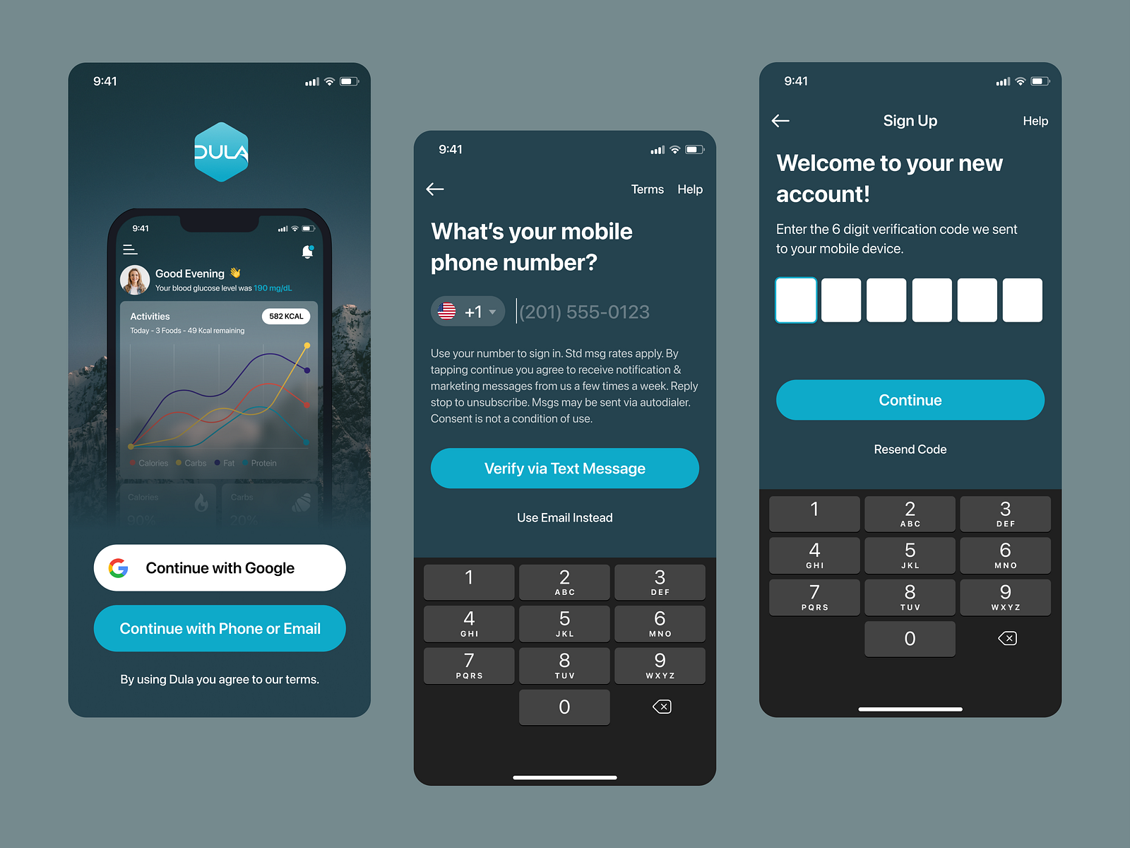 Onboarding - Phone Number Registration by Ade Budiman on Dribbble