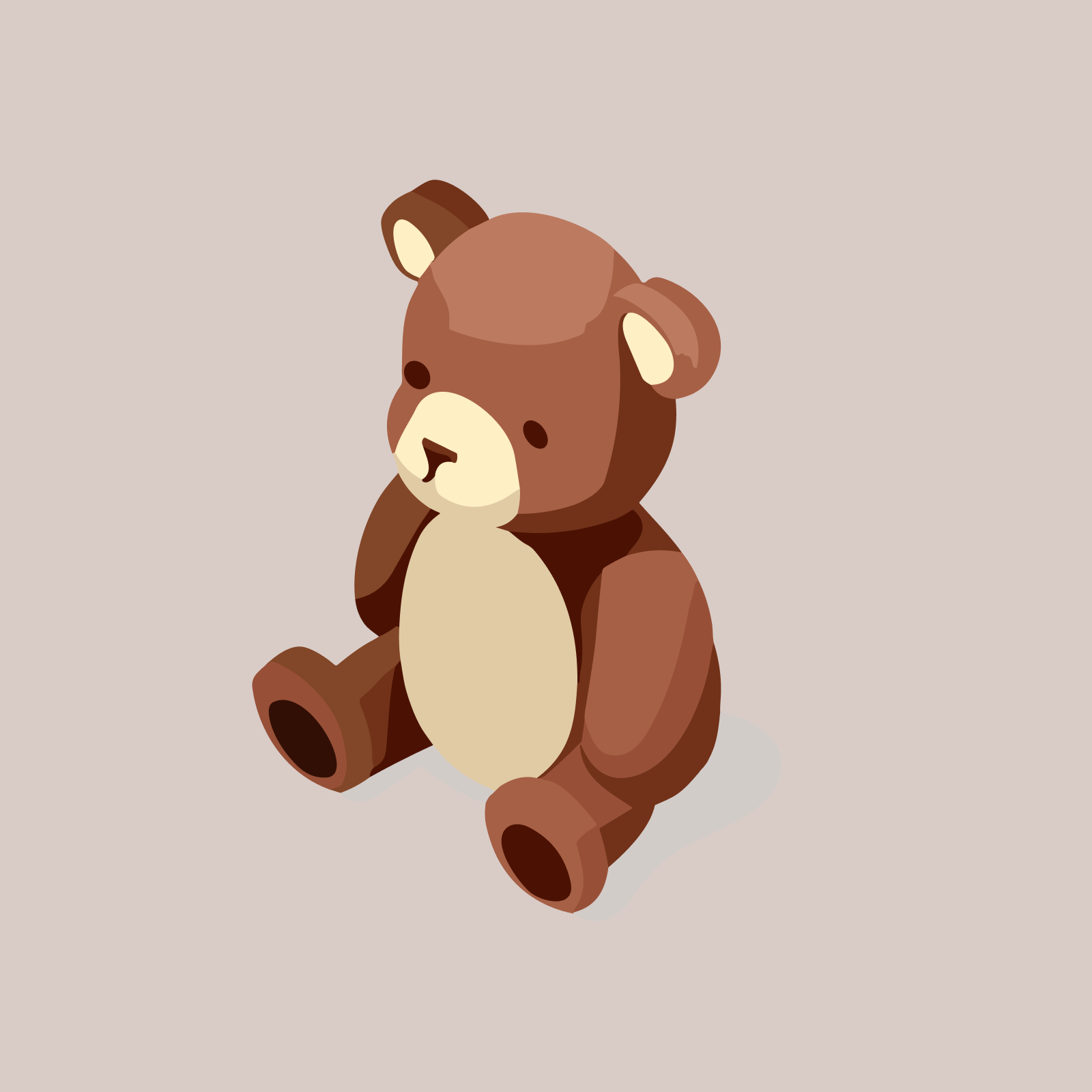 4 Isometric Plush Teddy Bear SVG & Figma Vectors Bundle! by Vladislav ...