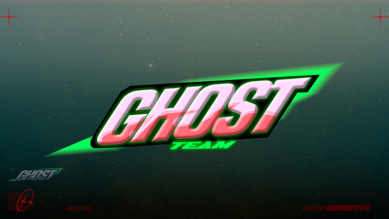 GHOST TEAM MASCOT LOGO WITH GRADIENT EFFECT by Andri Dwiyono on Dribbble