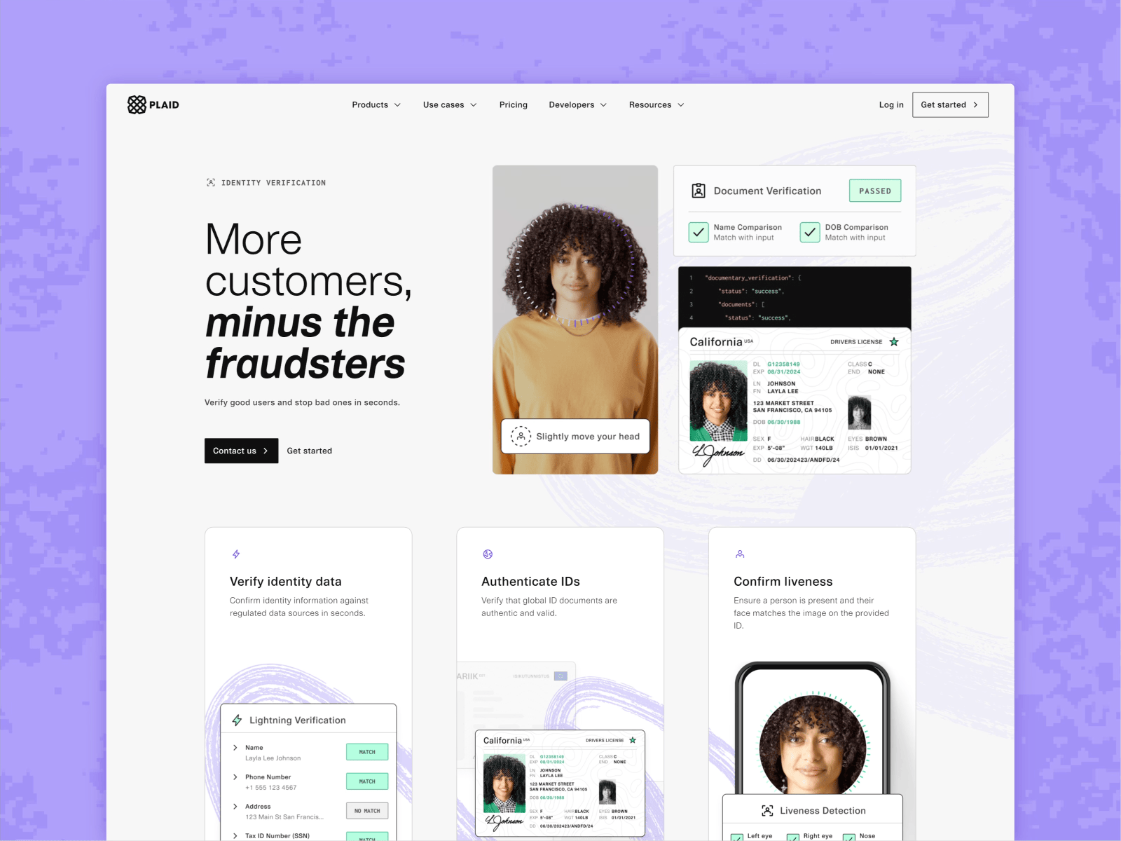 Identity Verification System by Michelle Tatlonghari for Plaid on Dribbble