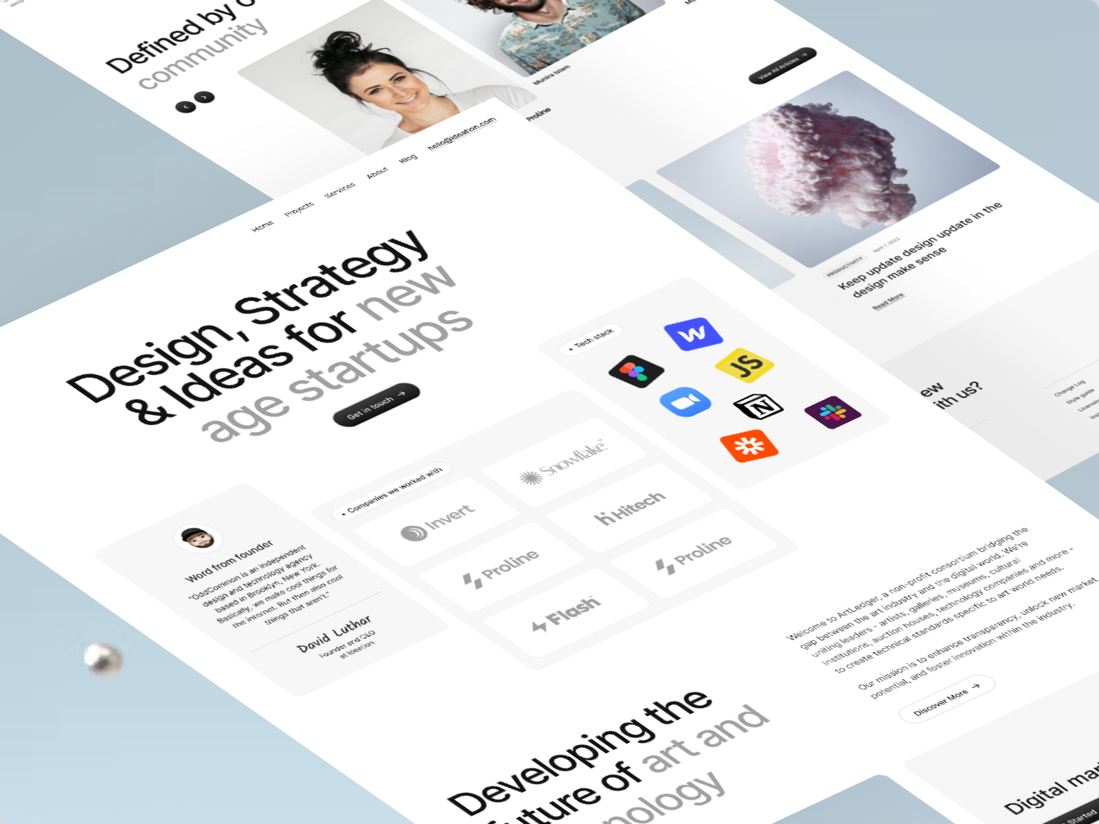 Agency Website Design Template UI by Ranu Hasan 🏅 on Dribbble