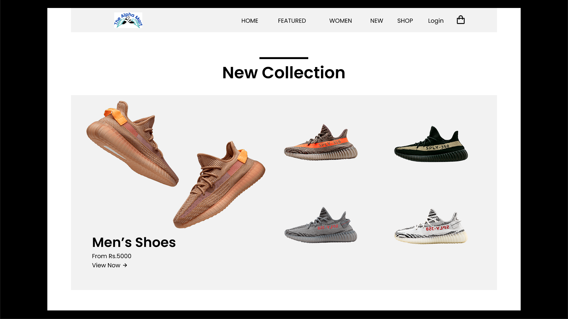 The Alpha Mart- Shoe Ecommerce Website by Akshat Jain on Dribbble
