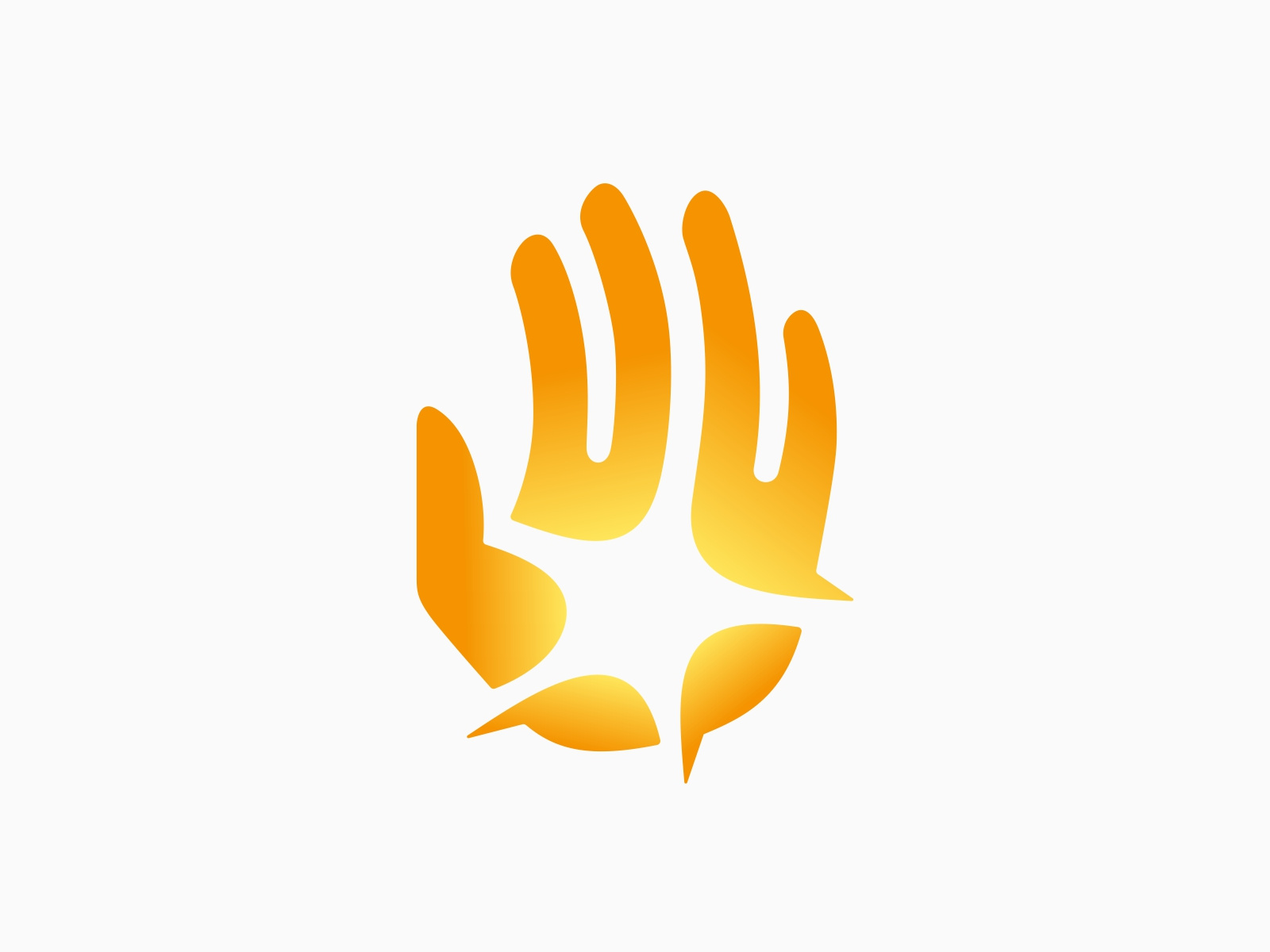 Hand Star Light Spark Logo by gaga_vastard on Dribbble