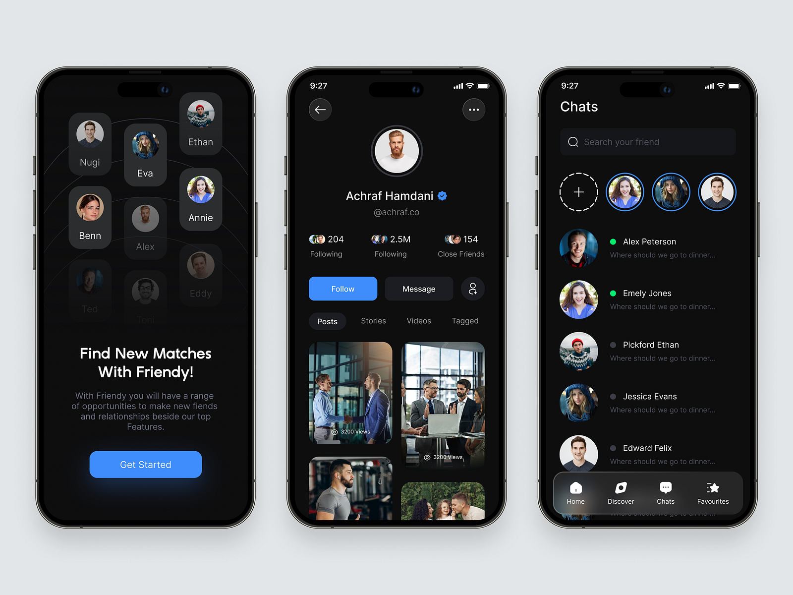 Social Media App by Achraf Hamdani on Dribbble
