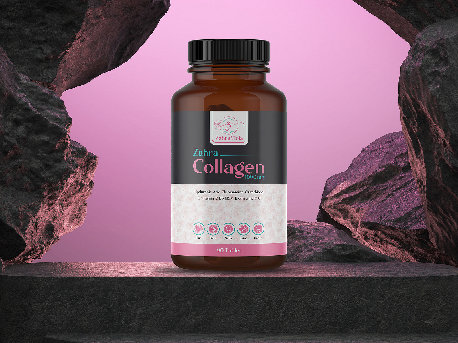 Zehra Collagen Packaging Design by Alex Bursali on Dribbble