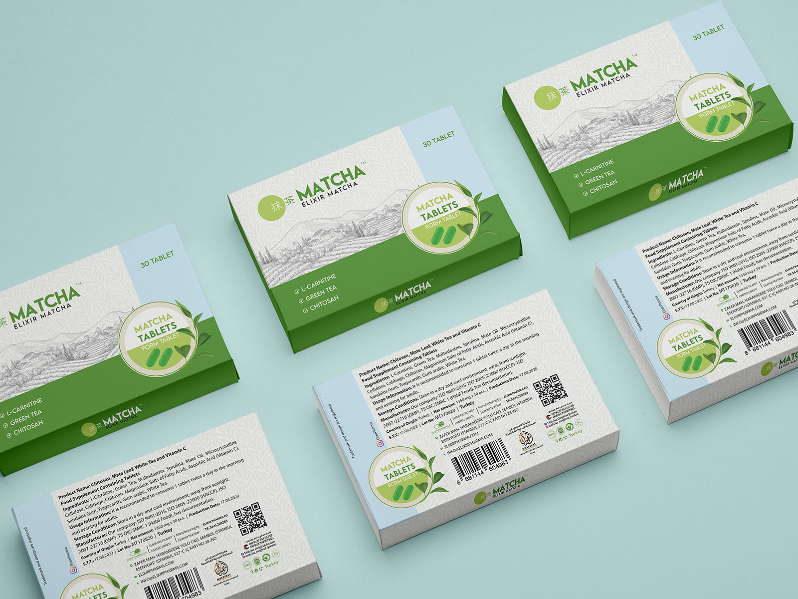 Matcha Tea (Japanese Tea) packaging design by Alex Bursali on Dribbble