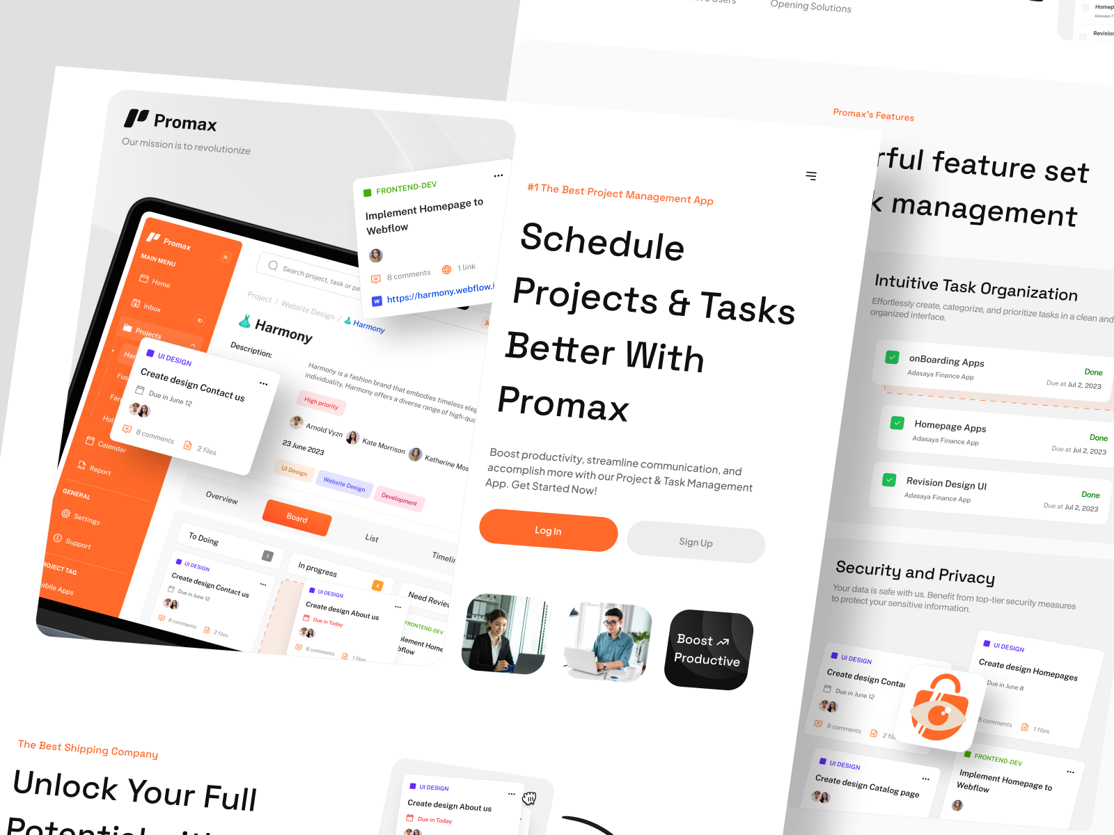 Promax - Project Management Landing Page🧩 by Repan 🍋 for Pickolab ...