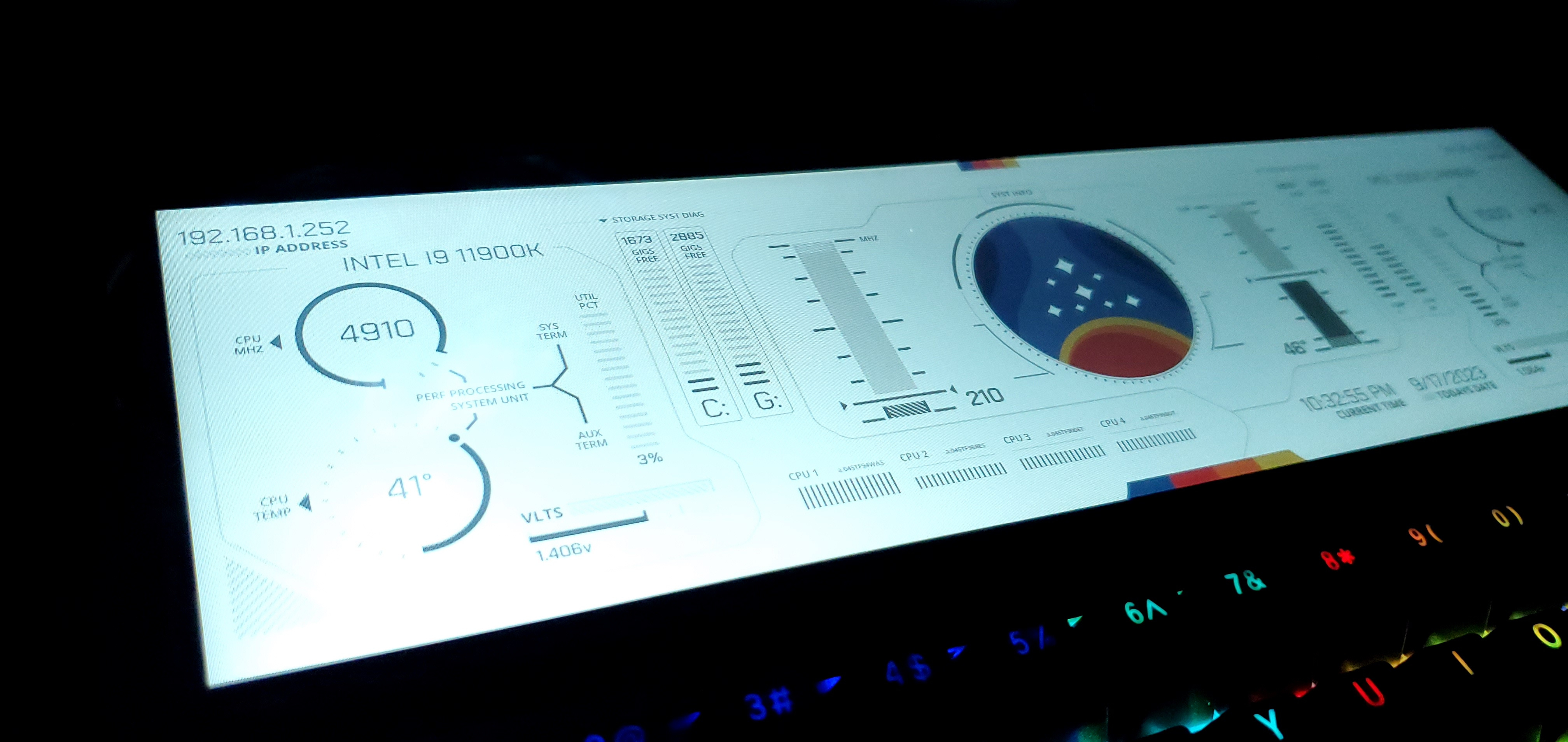 Starfield - AIDA64 sensor panel theme by Matthew Almand on Dribbble