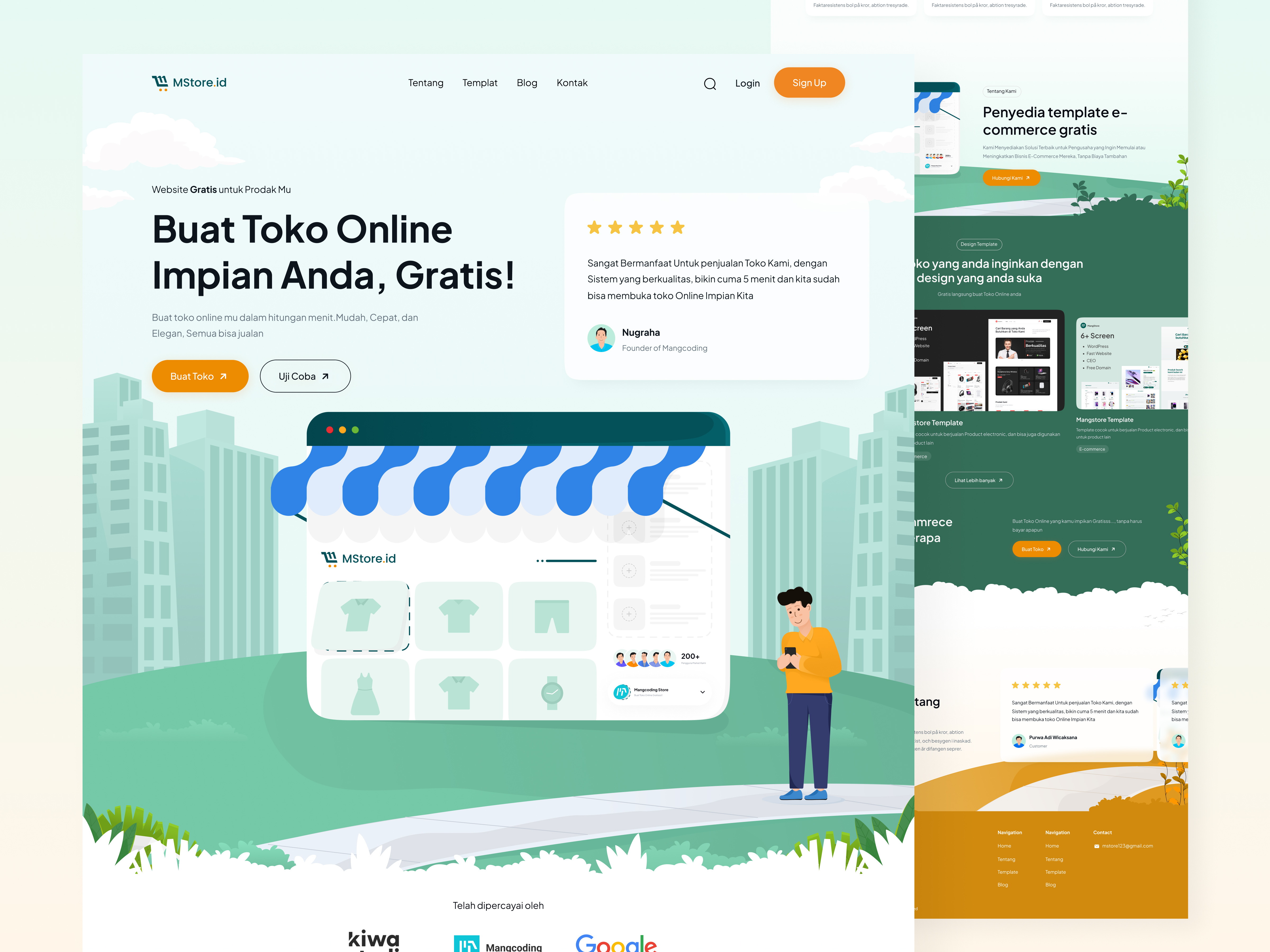 E-commerce website MStore | provide online store by Mangcoding Studio on Dribbble