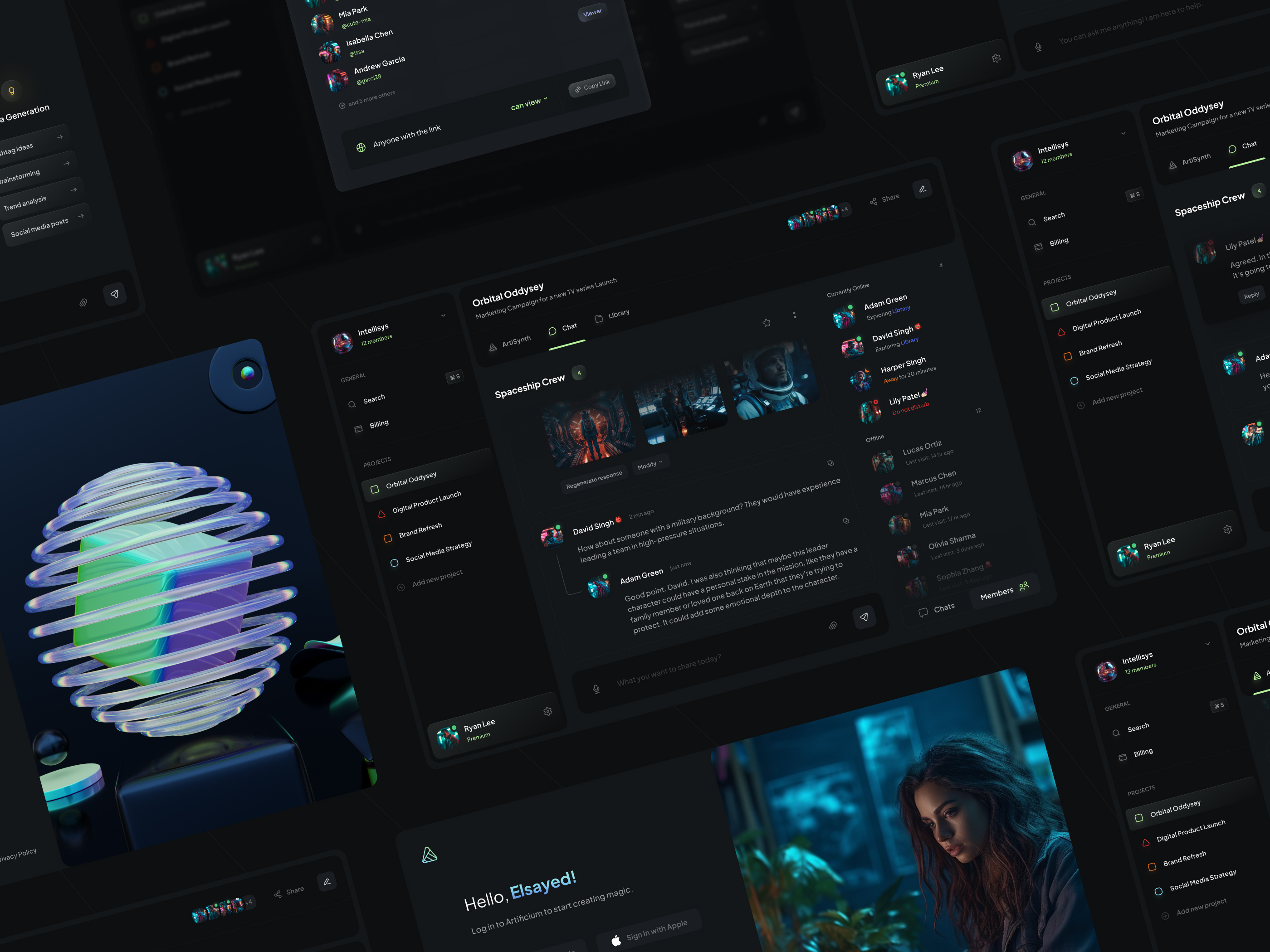 ArtiSynth - AI Content Creation App by Elsayed B on Dribbble