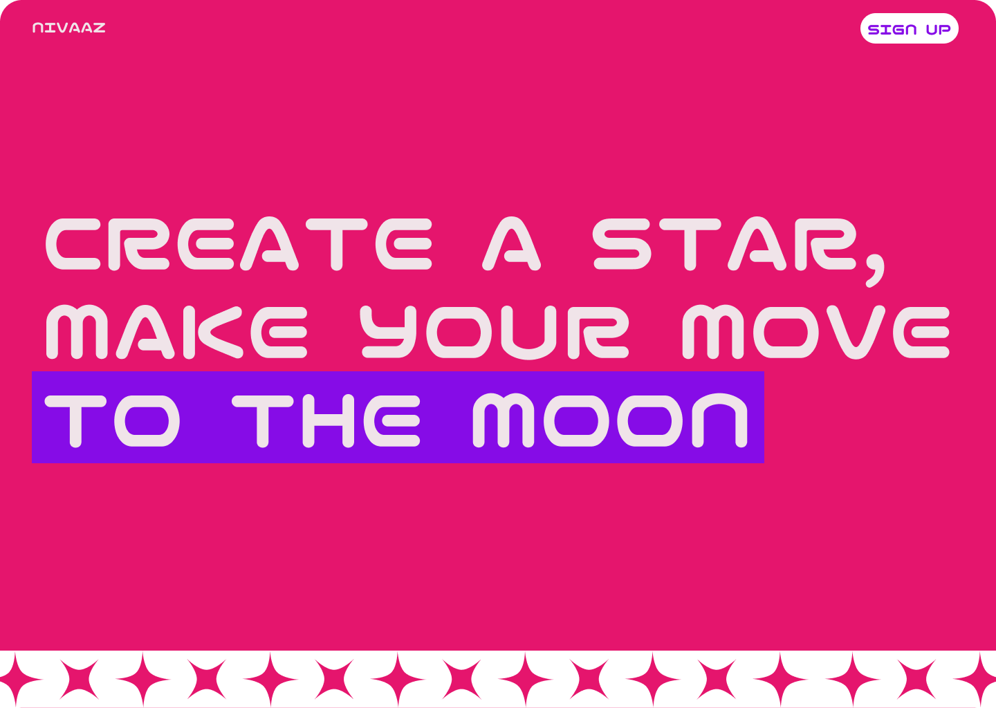 Landing page header design based on Gen-z star by Nivaaz on Dribbble