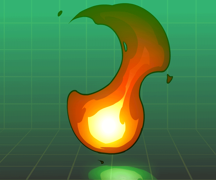 2D animation “STYLIZED FIRE” VFX var.2 by Ivan Boyko on Dribbble