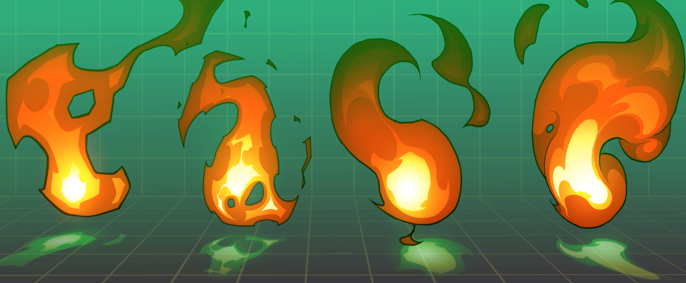 2D animation “STYLIZED FIRE” VFX part 1 by Ivan Boyko on Dribbble
