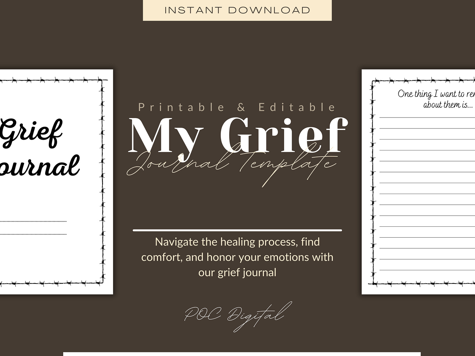 Grief Journal - Dealing with Grief Journal by POC Digital on Dribbble