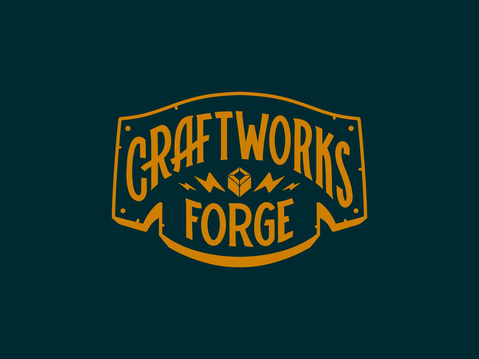 Craftworks Forge - Custom type and Badges by Muhammad Bagus Prasetyo for Skilline Design Co. on ...