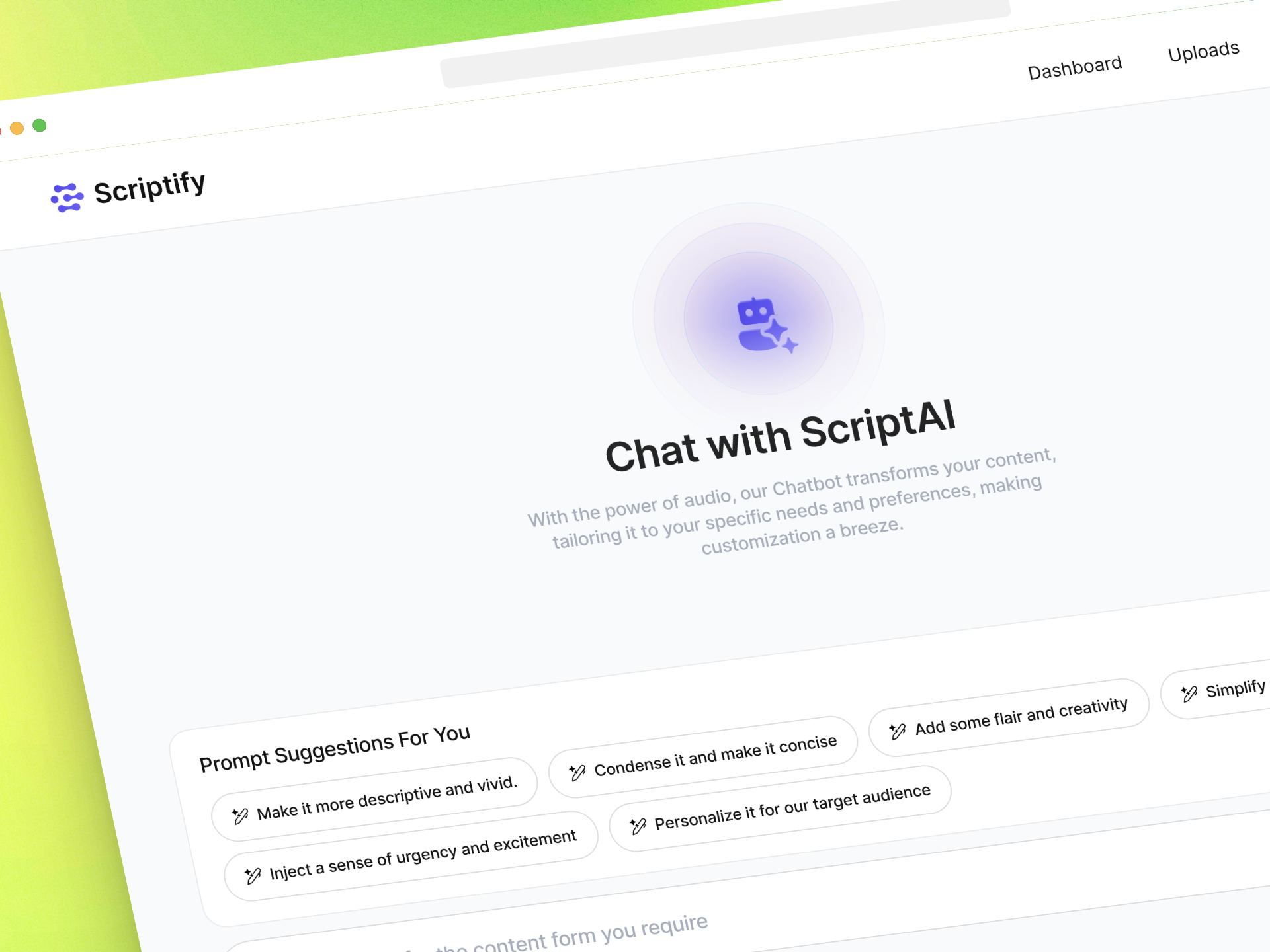 AI Chatbot Screen by Prathamesh Agrawal on Dribbble