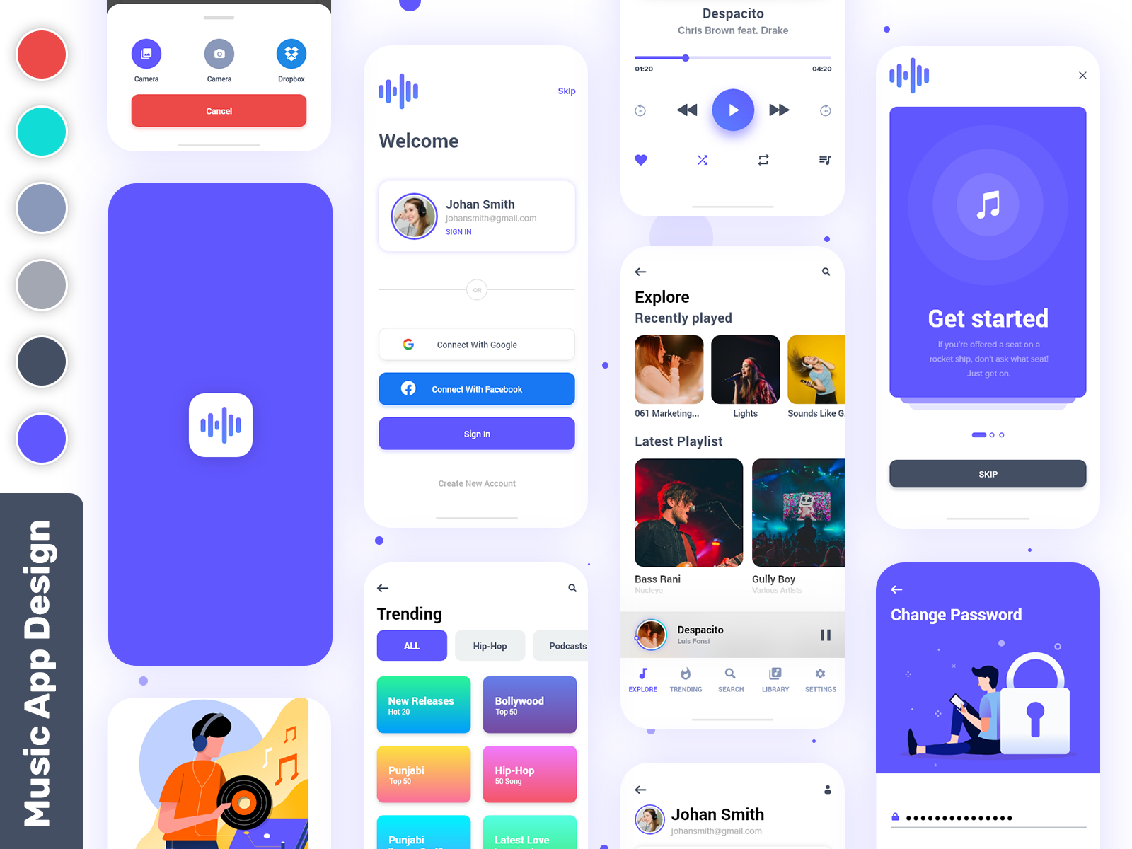 Music App Design by Akshay Gaadhe on Dribbble