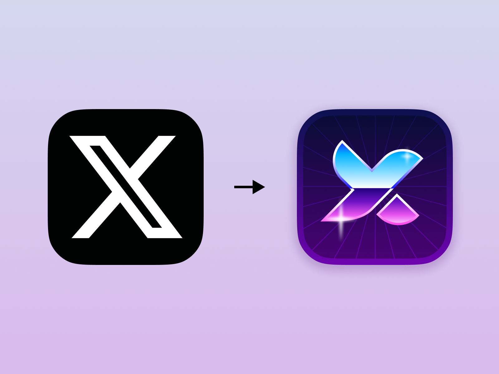X - App icon redesign concept #14 by Eddy on Dribbble