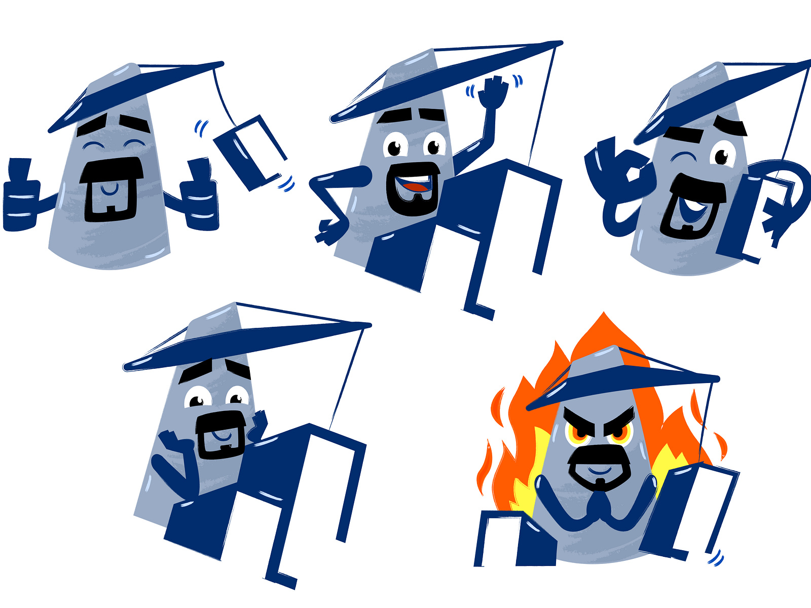 Stickers character by Anastasiia Pogodina on Dribbble