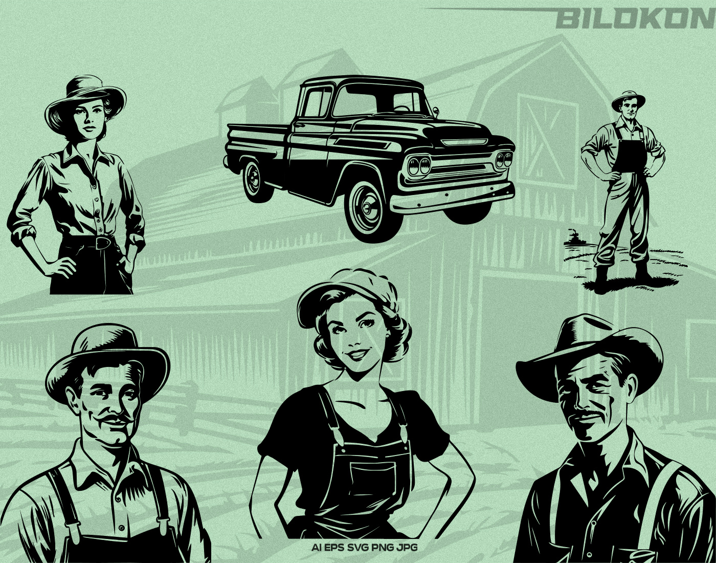 Farm Animal Vector Pack by Bilokon on Dribbble