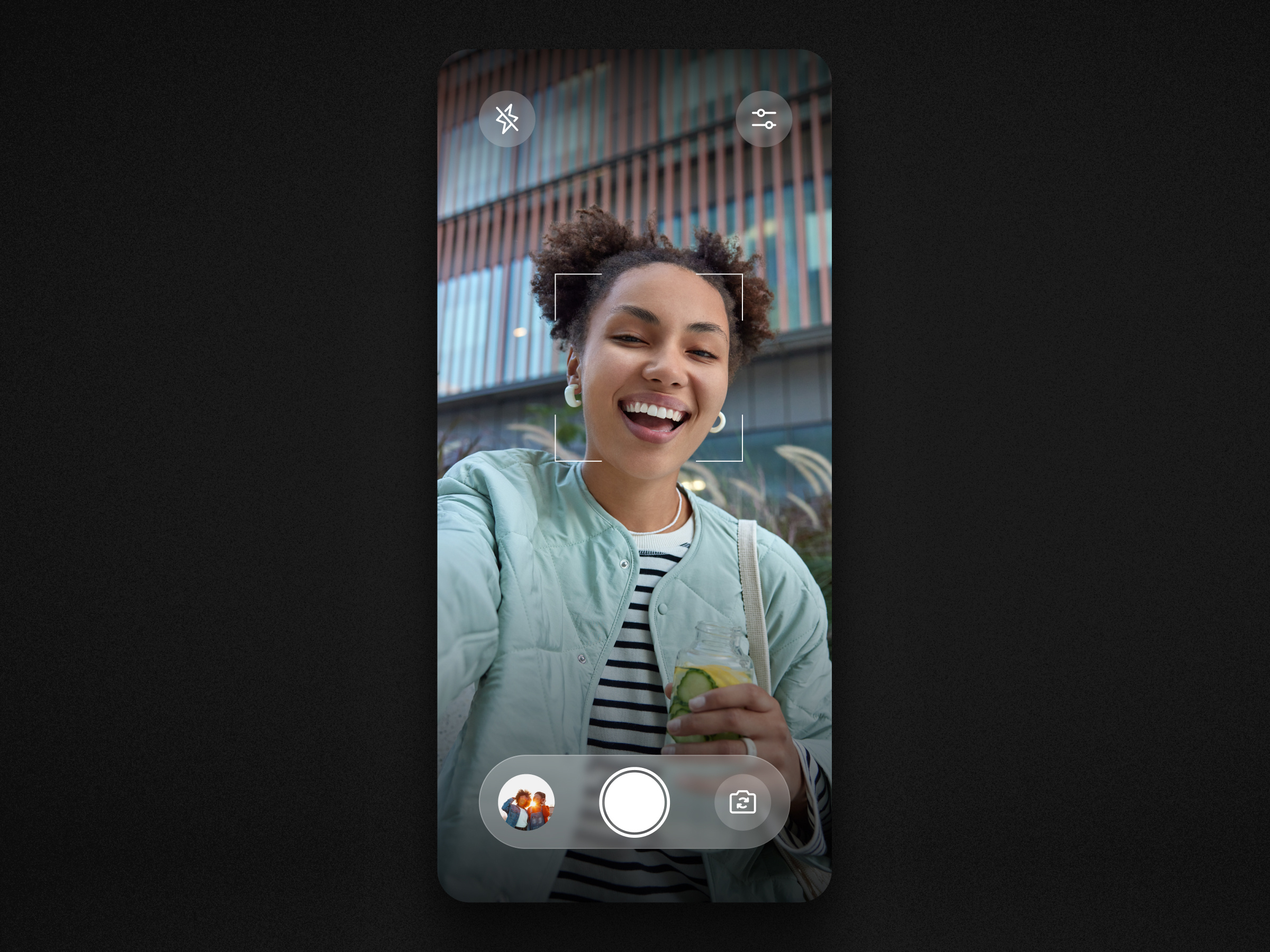 Daily UI #29 - Camera view screen by Veronica K on Dribbble