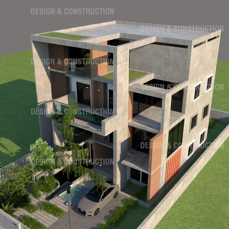 Exterior view render work by Mourin on Dribbble