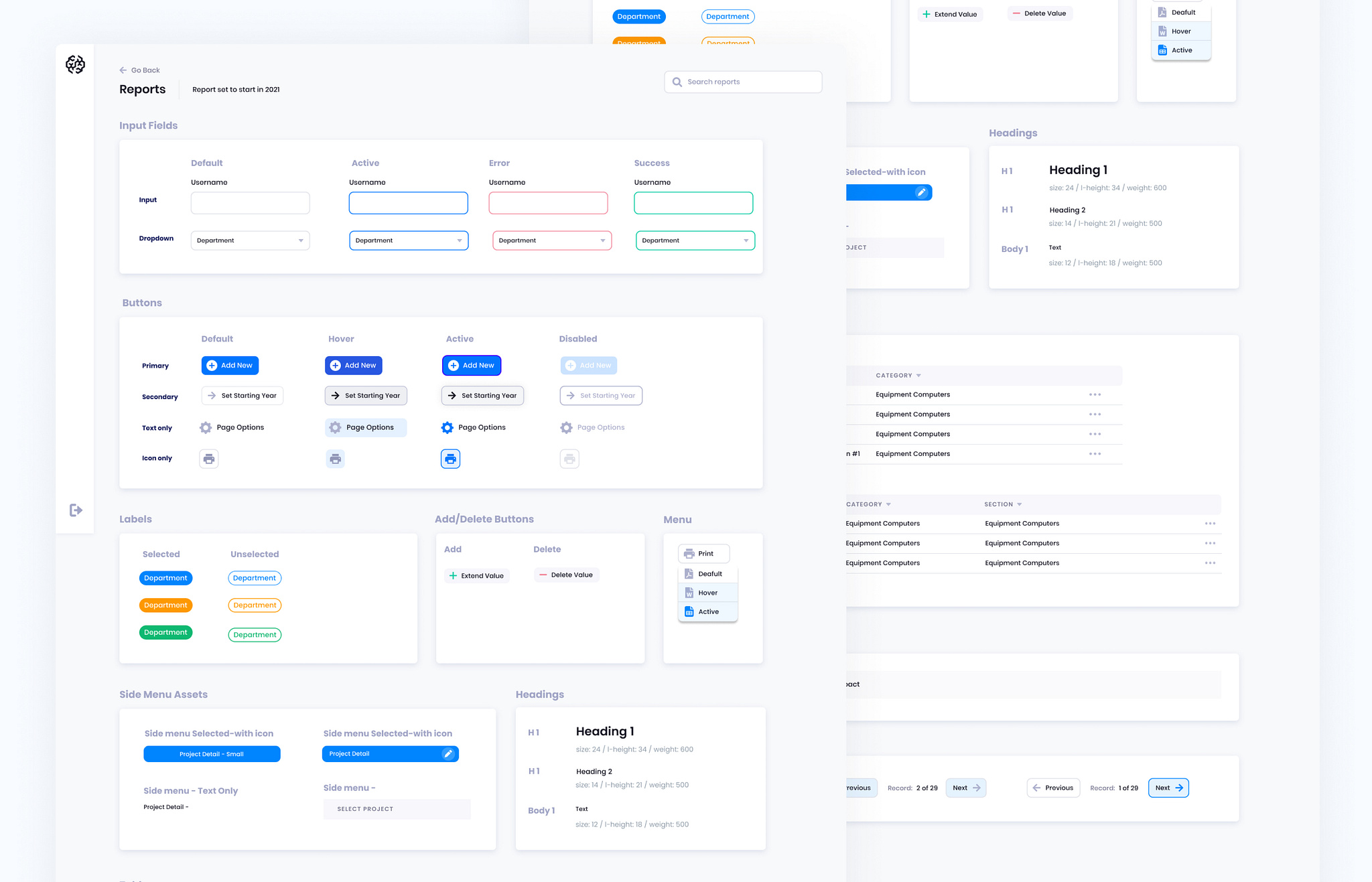 Design System Stylesheet in Figma by Pierluigi Giglio on Dribbble