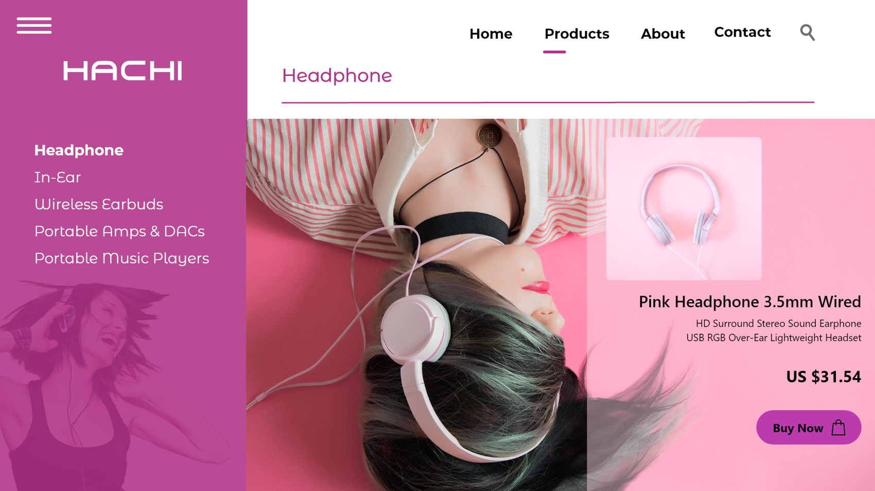 HACHI Headphones Website by Deshani Abey on Dribbble