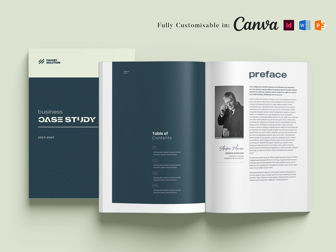Case Study Template, Data Sheet by DesVert on Dribbble