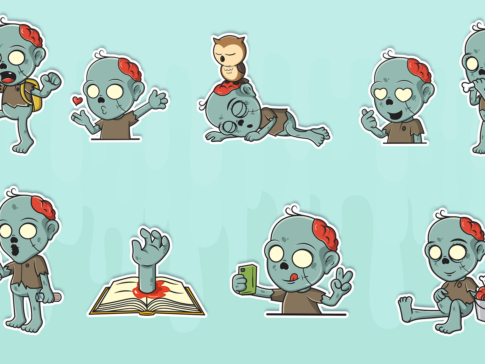 Zombie Animation With Each Expression by venia studio on Dribbble