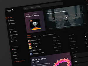 Music Streaming Web Dashboard by Shakuro on Dribbble