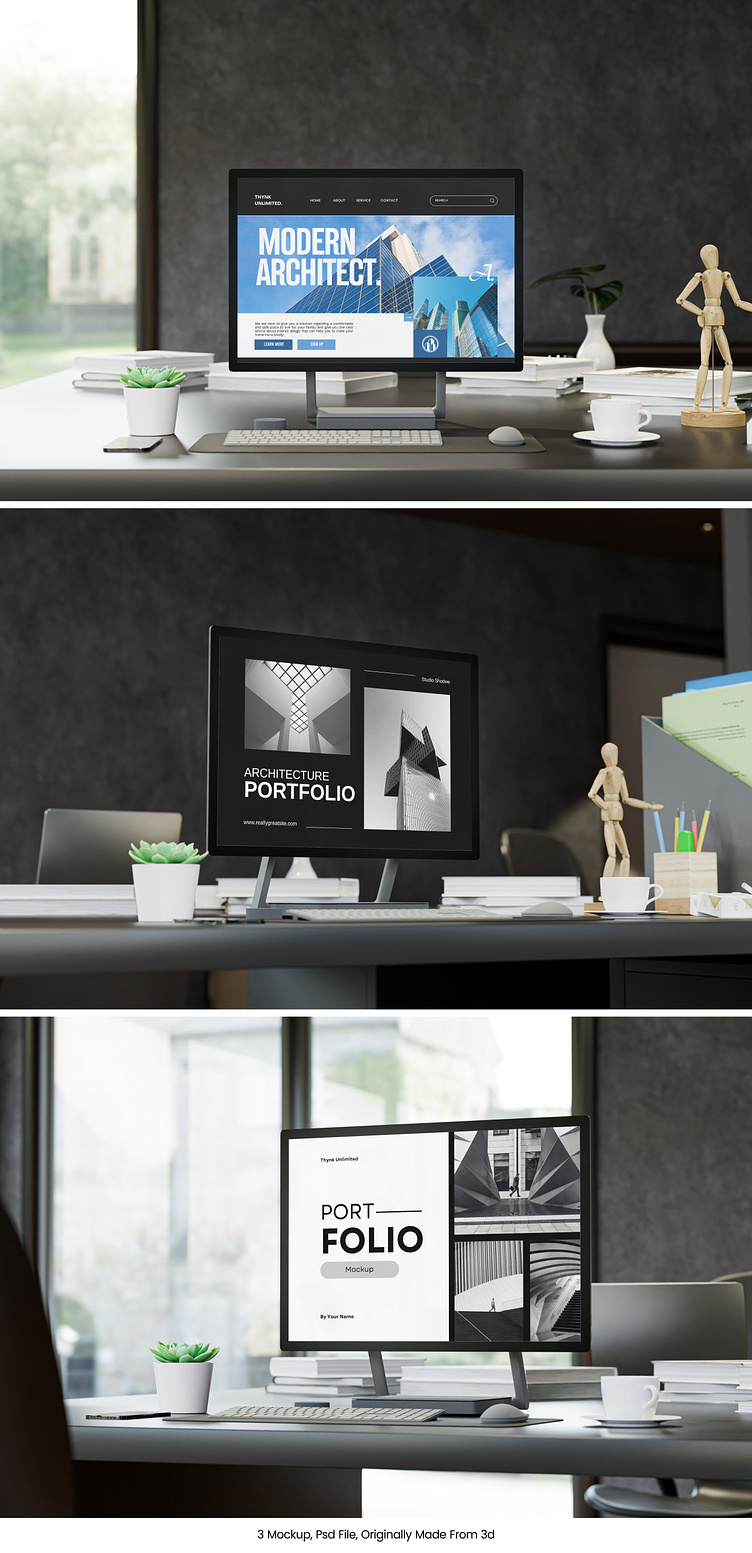 Desktop Screen Mockup by Dominate Studio on Dribbble