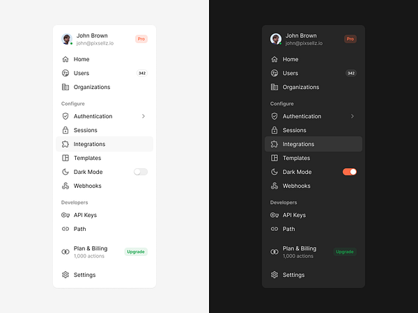 Nav Menu by Pixsellz on Dribbble