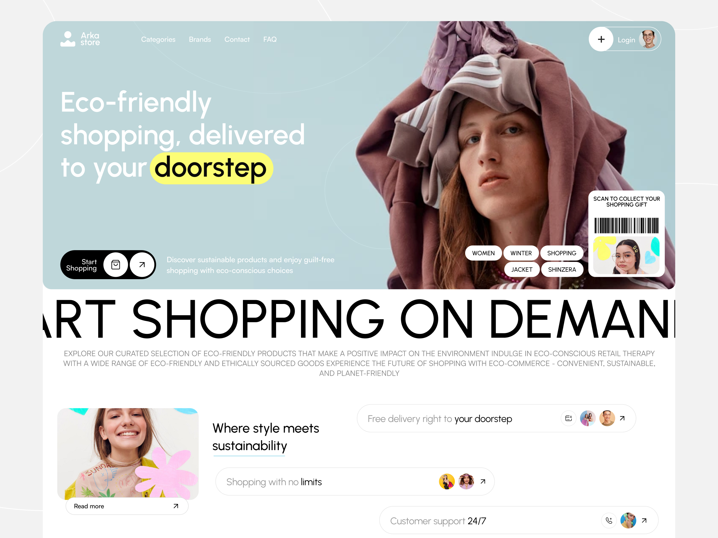 Shopping On Demand Website by Sam Halpert for Awsmd on Dribbble