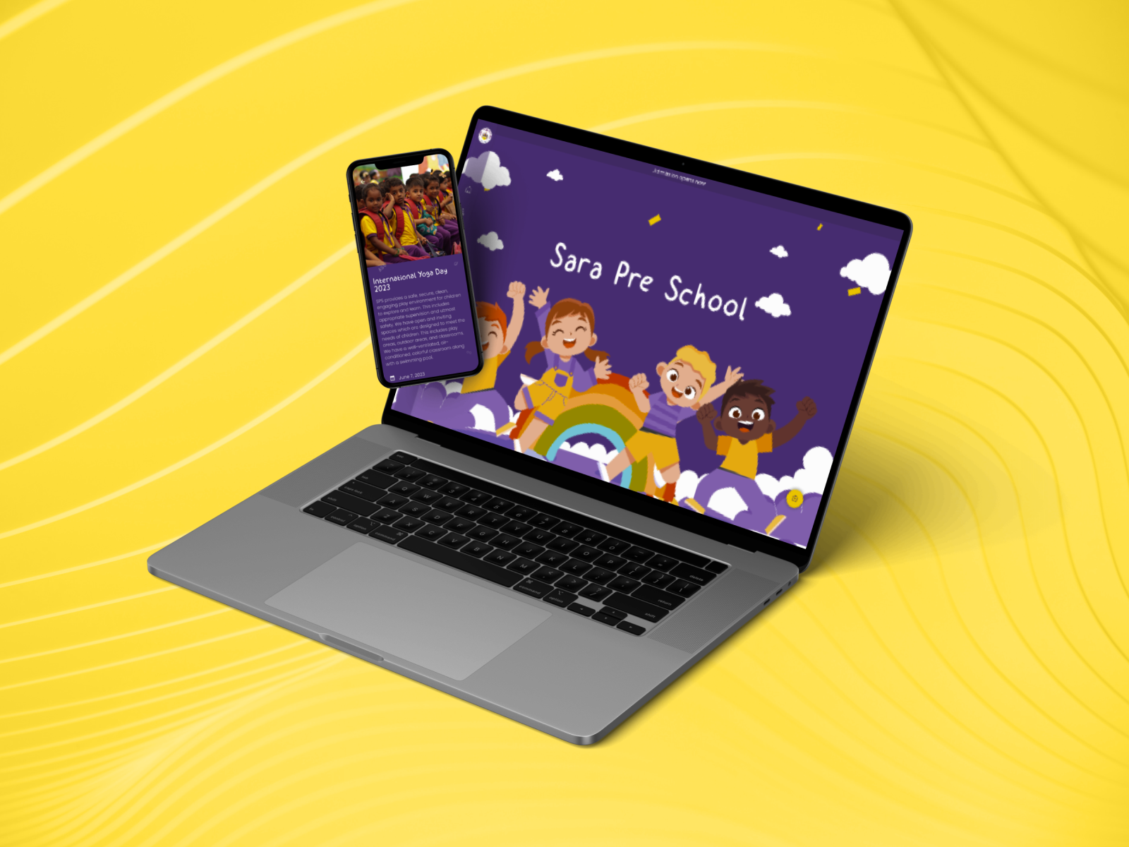 UI/UX design for Play School Website by Triyom Software on Dribbble